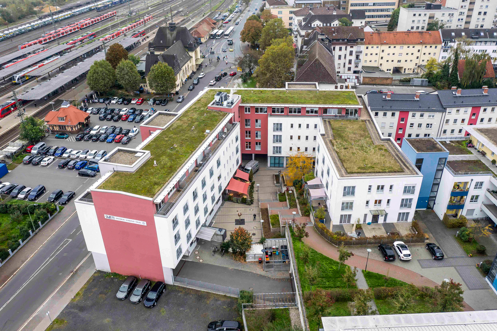 Lage des Erasmus-Alberus-Hauses