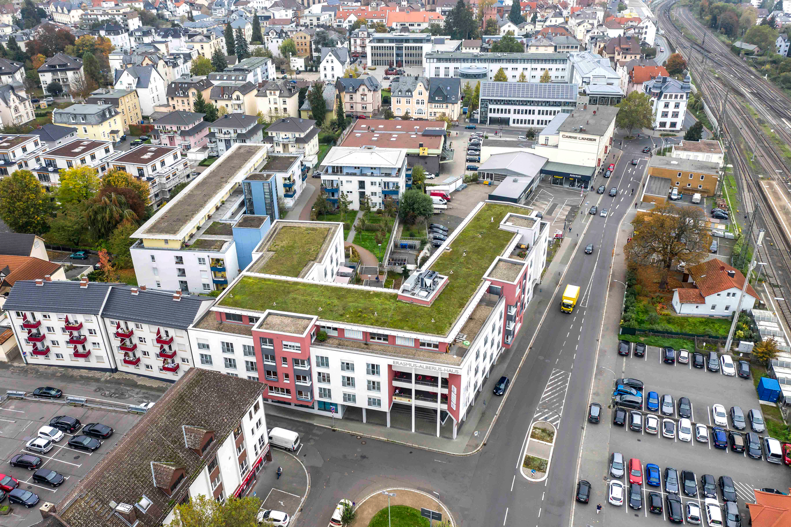 Lage des Erasmus-Alberus-Hauses